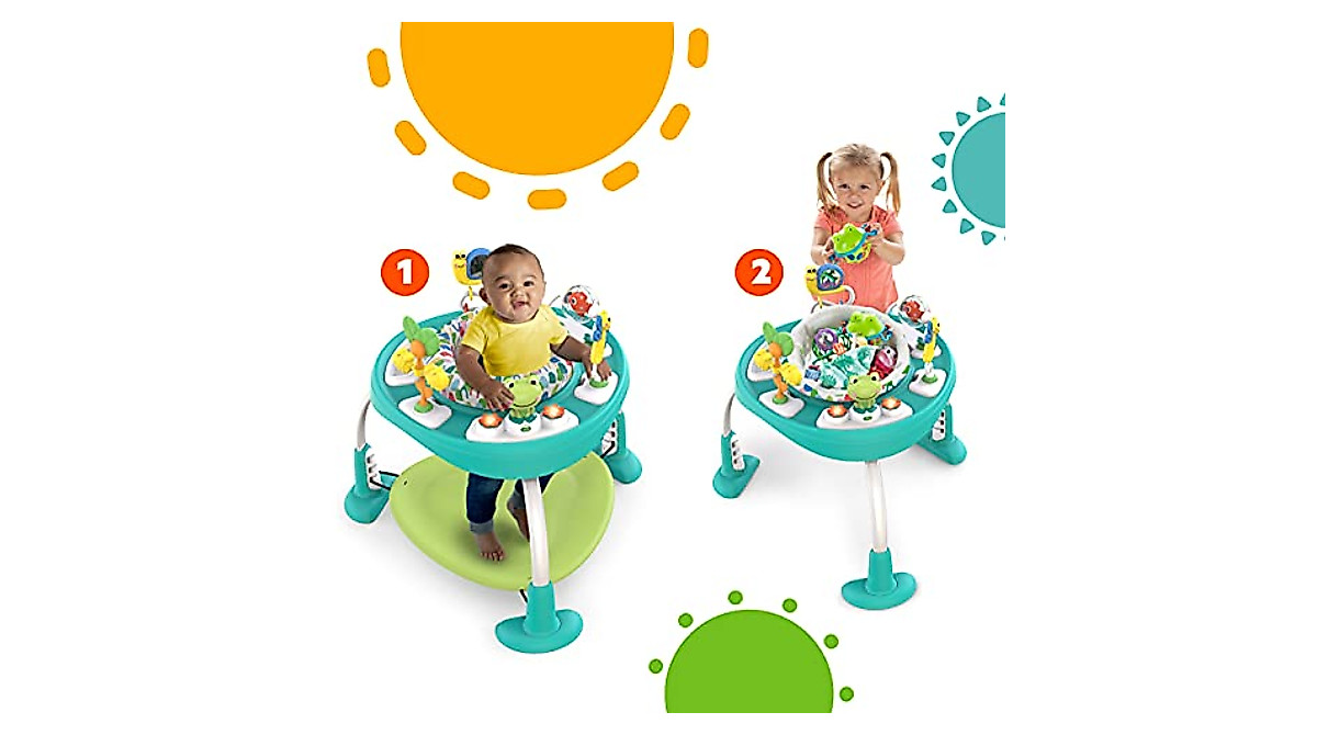 Bright Starts Bounce Bounce Baby 2-in-1 Activity Center Jumper & Table
