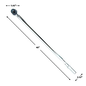 Performance Tool M204 3/4-Inch Drive Torque Wrench with LH/RH Thread Torque Capabilities - 100 to 600 ft/lbs of torque
