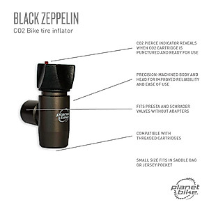 Planet Bike Black Zeppelin CO2 Bike tire inflator (Head only)