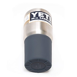 Silicone Boot Sleeve Protector for 20oz, 26oz, 30oz Yeti Rambler Tumbler Cups and 32oz Hydro Flask Tumbler (Smoke)