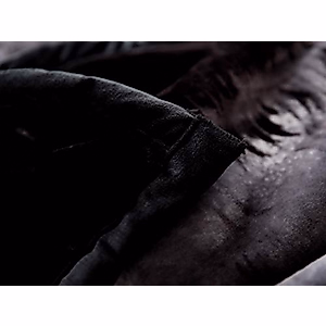 Hiyoko Wolf Throw Animal Blanket Queen Faux Fur Blanket 75" W x 90" H Ultra Plush Korean Comfy, Safari Mink, Warm