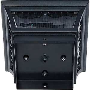 GreenLighting - Solar Post Lights - Solar Lights Outdoor Garden - Solar Fence Post Lights - Solar LED Post Cap Light for 4X4 Wood, 5X5 PVC - (Sleek, 4 Pack, Black Aluminum)