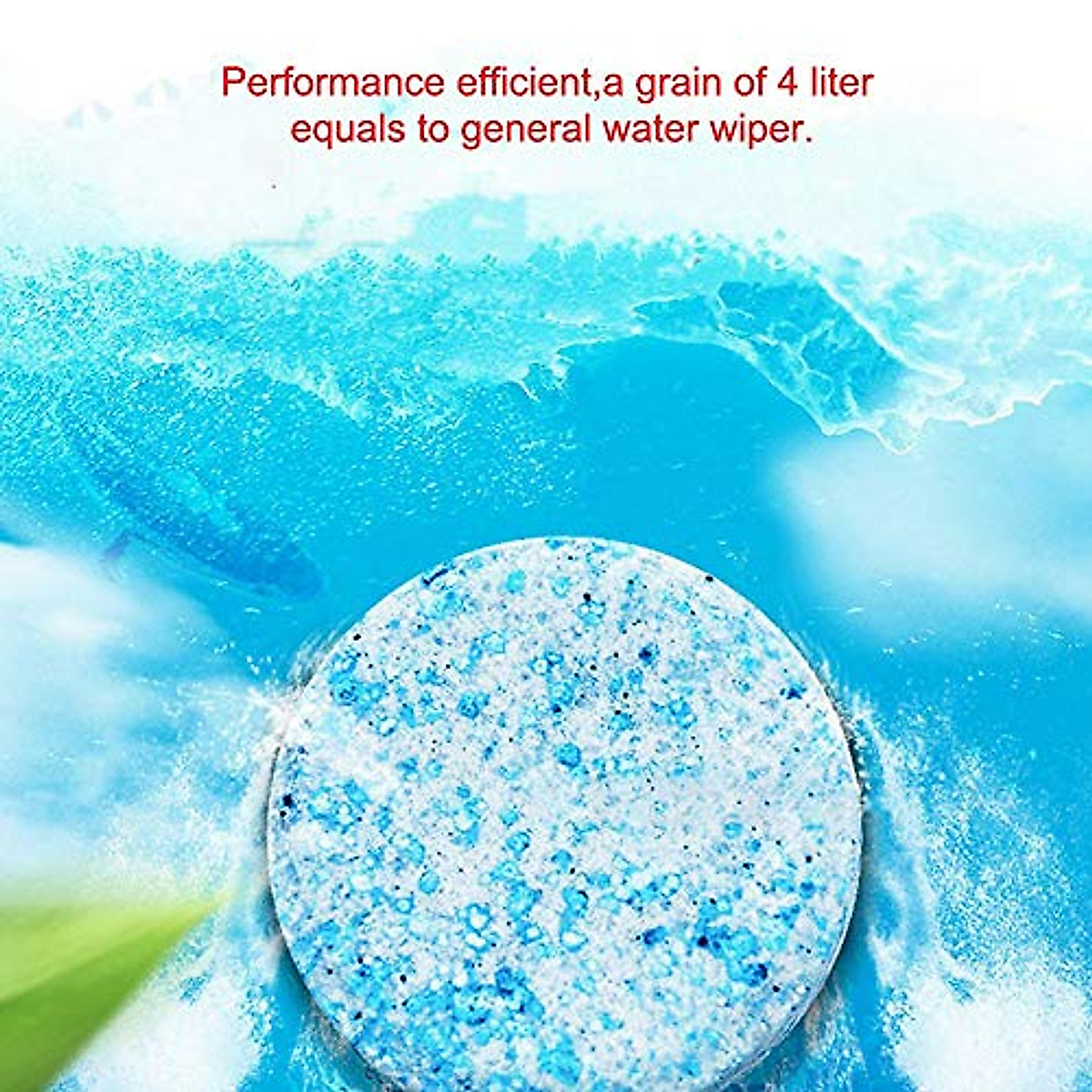 Dweekiy Car Cleaner Solid, Car Windscreen Wiper Cleaning Washer Solid Glass Water Effervescent Tablet Windshield Cleaner (10 PCS)
