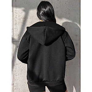 JINTING Skeleton Heart Hand Zip Up Hoodie Sweatshirt Women Vintage Jacket Halloween Oversized Top Jackets Pullover Black