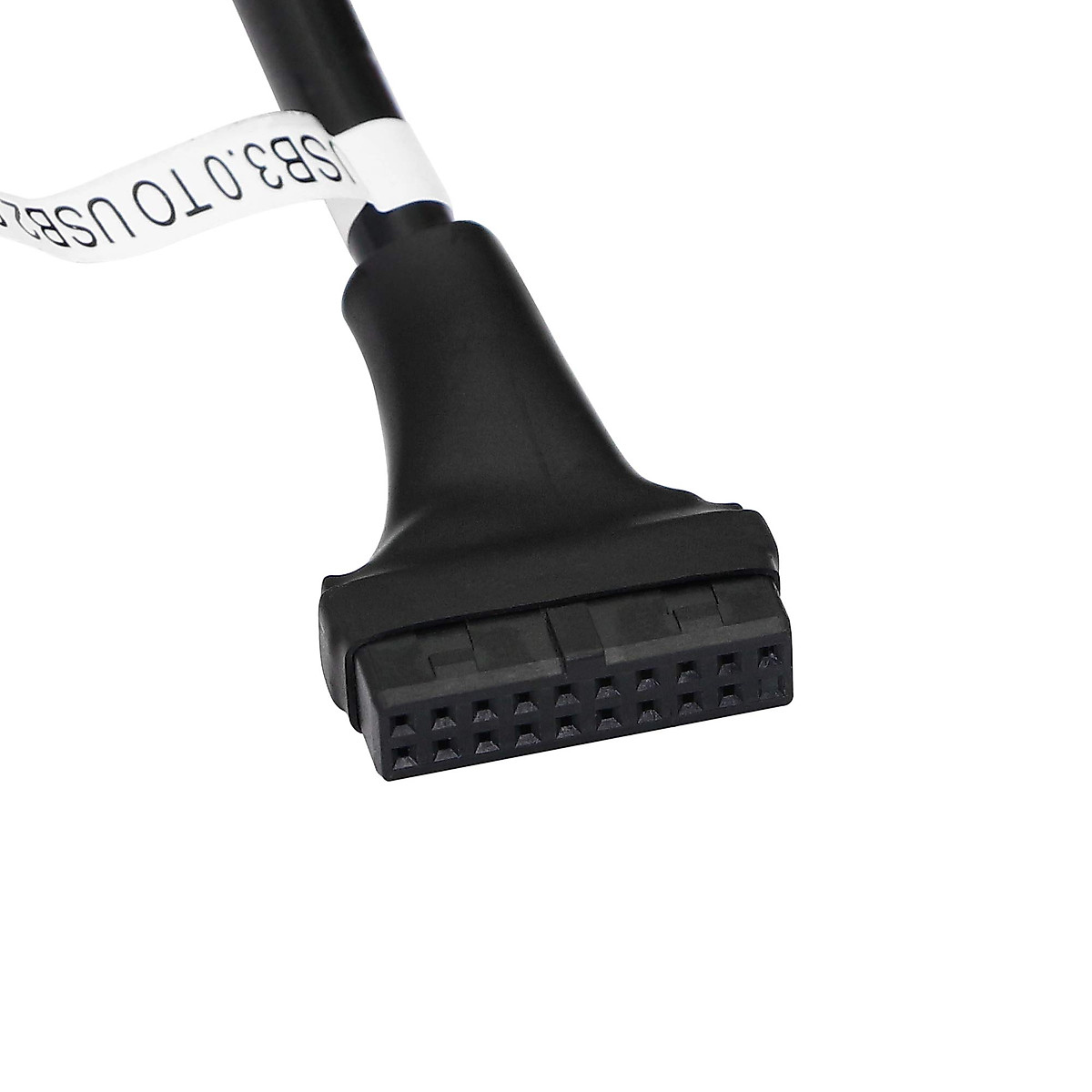 SinLoon USB 3.0 Header to USB 2.0, USB 3.0 19 Pin Female to USB 2.0 9 Pin Connectors Motherboard Cable for Data Transmission 2-Pack (19Pin Female)