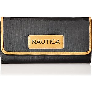 Nautica womens Carry-all The Perfect Carry All Money Manager Wallet Oraganizer with RFID Blocking Wallet, Black, One Size US