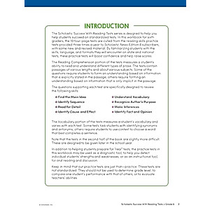 Scholastic Success with Reading Tests Grade 6 Workbook (Scholastic Success; Grade 6)