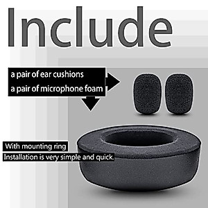 Virtuoso XT Cooling Gel Earpads Replacement for Virtuoso XT Headset - Thicker Memory Foam/Breathable Fabric (Hybrid Ice Silk Fabric Cooling Gel)