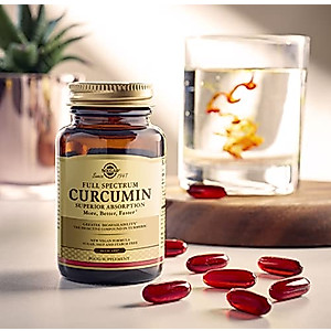Solgar Full Spectrum Curcumin - 90 LiCaps - Superior Absorption - Brain, Joint & Immune Health - Non-GMO, Vegan, Gluten Free, Dairy Free - 90 Servings