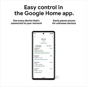 Google Nest WiFi Pro - Wi-Fi 6E - Reliable Home Wi-Fi System with Fast Speed and Whole Home Coverage - Mesh Router - 2 Pack - Snow