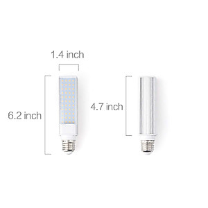 Necgemlex LED Plant Grow Bulbs for Grow Light for Indoor Plants, Sun Light, 44 LEDs of 17W (50W Fluorescent Bulbs Equivalent), 2 Pack