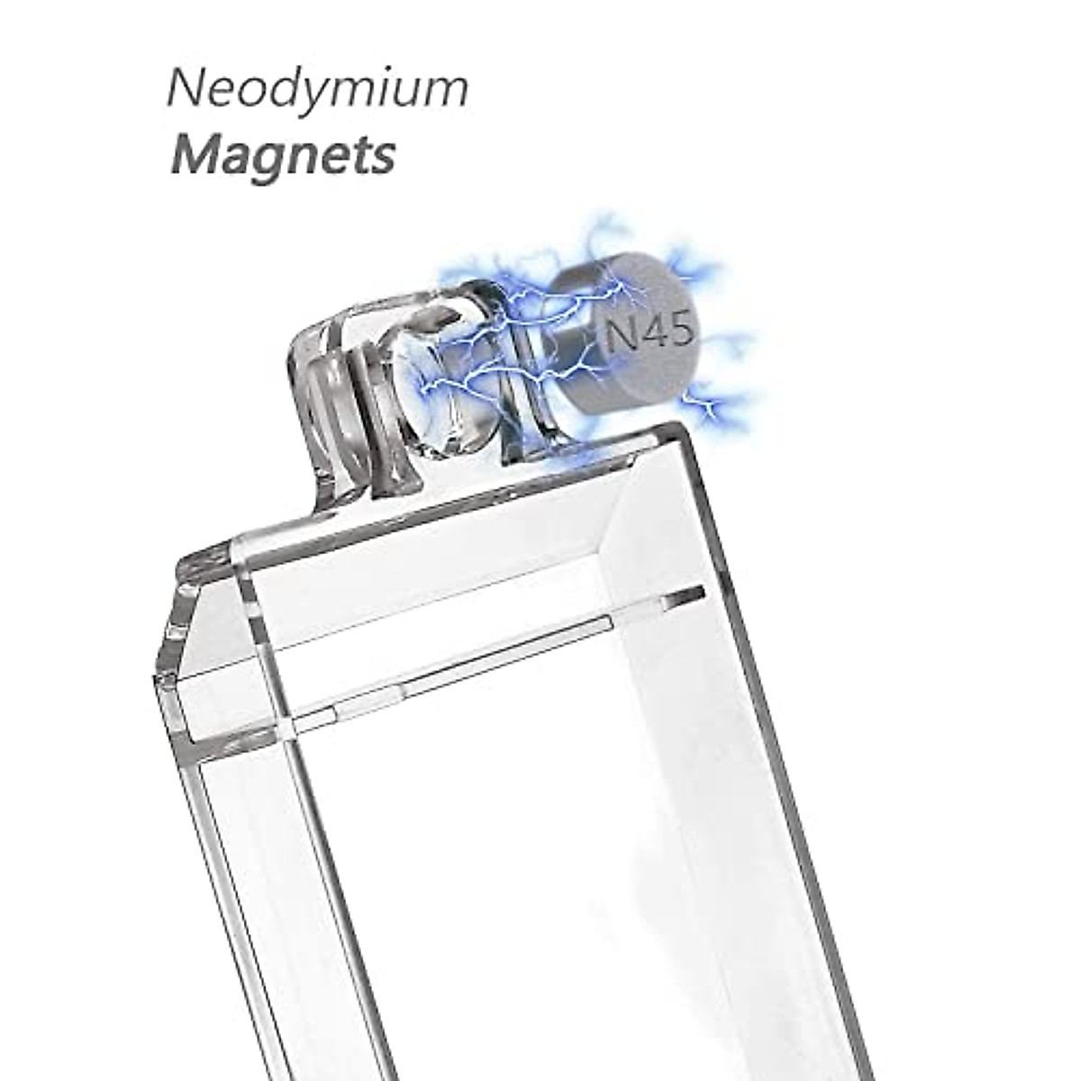 Magnetic Light Switch Guards, ILIVABLE Light Switch and Outlet Cover for Flat Modern Switches, Not Child Proof (Clear, 2 Pack)