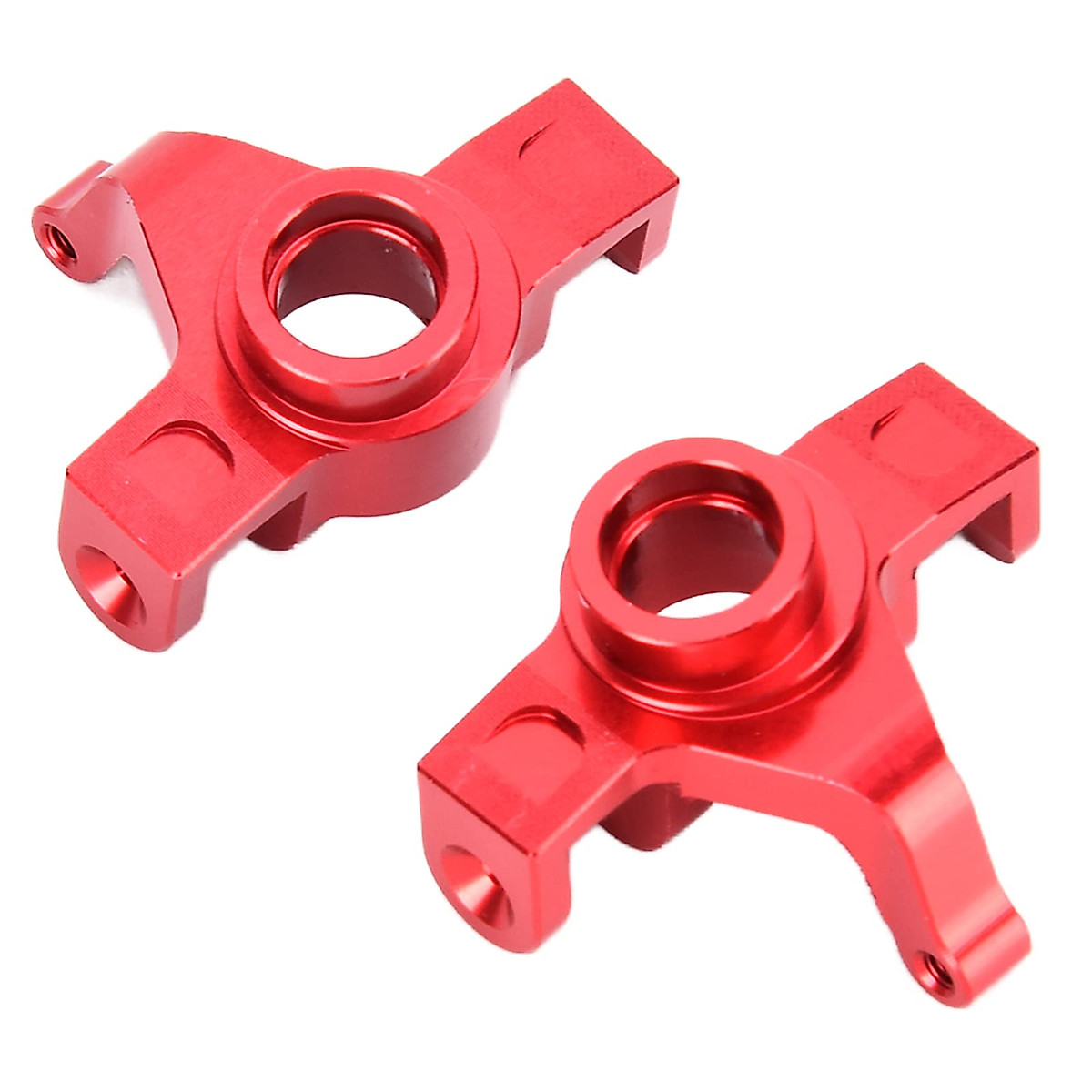 Dilwe 2 Pieces RC Alu Front Steering Shell, RC Cars Spare Parts Fit for HBX 16889 1/16 Remote Control Car, Red