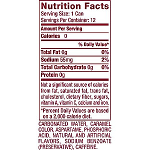 Diet Dr Pepper Soda, 12 fl oz cans, 12 pack