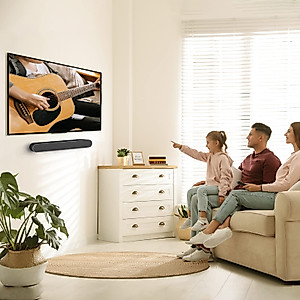 WALI Soundbar Mount for Sonos Ray, Floating Wall Mounting Bracket for Sonos Ray Essential Sound Bar Under TV with Hardware Kit (SON004-B), Black