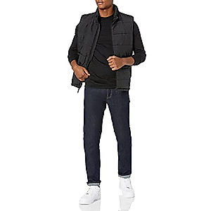 Amazon Essentials Men's Slim-Fit Long-Sleeve T-Shirt, Black, Large