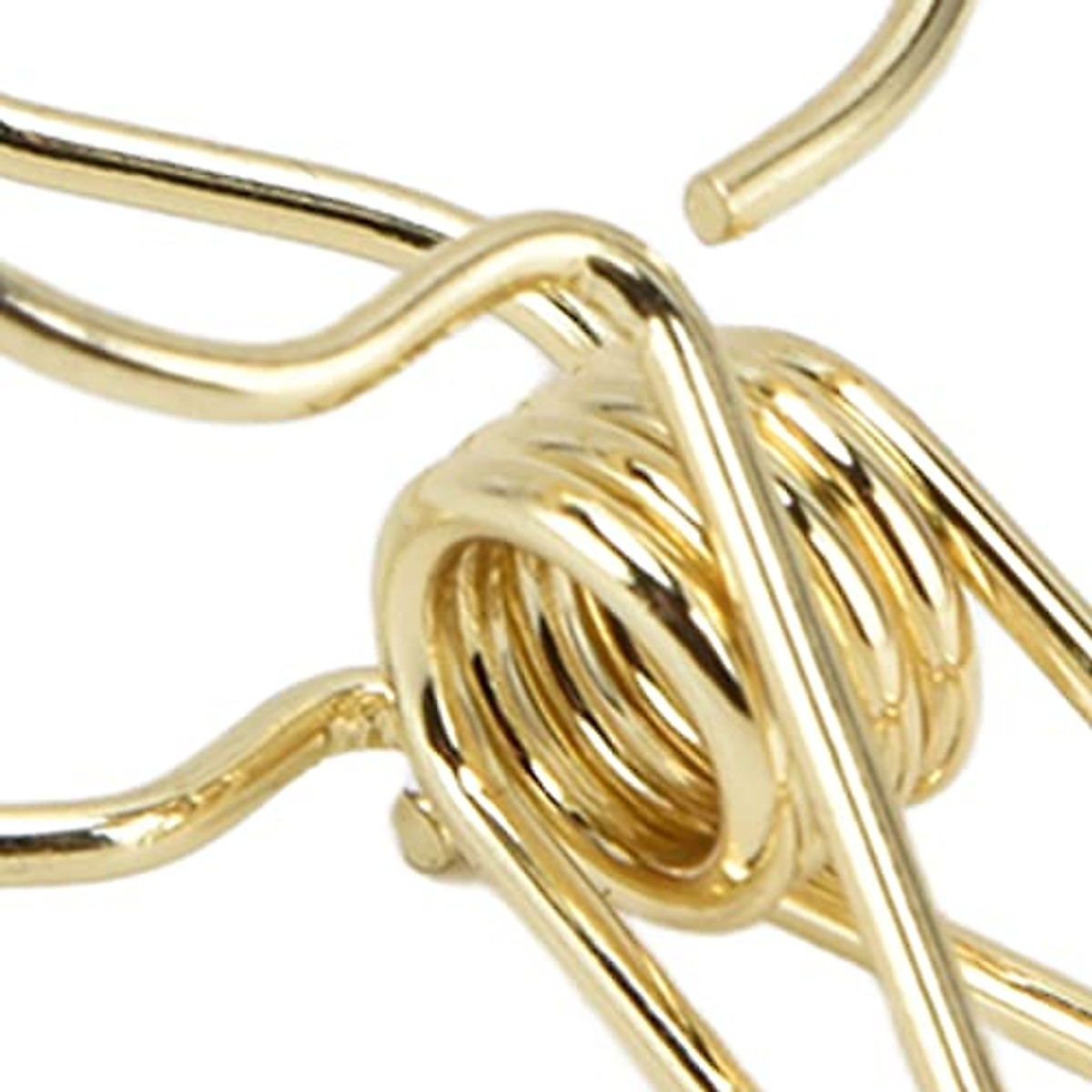 Clothes Drying Clip, 20Pcs Multifunctional Strong Hollow Spring Clip Clothes Pins for Outdoor Clothesline Home Kitchen Travel Office Decor(Gold)