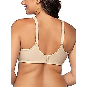 Vanity Fair Womens Medium Impact Sports For Breathable, Moisture Wicking, Padded Cups Up To Ddd Bra, Wireless - Neutral, 44C US