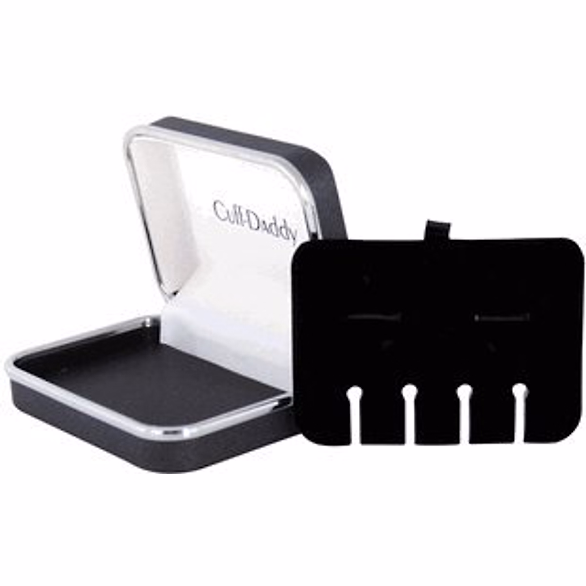 Cuff-Daddy Mens Mother of Pearl Silver Spring Back Cufflinks and Studs Formal Set with Presentation Box