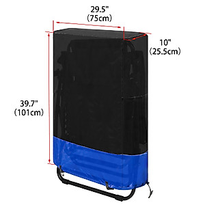 YUJHON Zero Gravity Chair Cover, 420D Outdoor Folding Chair Cover Waterproof Dustproof and UV Resistant, Folding Recliner Chair Cover Folding Lawn Chair Cover 29.5" W x 10" D x 39.7" H（2PC）