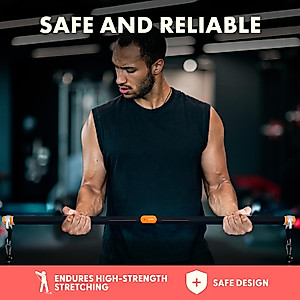 SQUATZ Resistance Bar For Apollo Board - Adjustable and Detachable Resistance Rod for Full Body Workout, Easy to Use and Disassemble, Heavy Duty, Use with Apollo Fitness Board