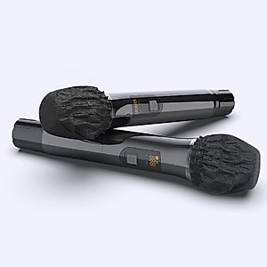 BILIONE Disposable Microphone Sanitary Windscreen, 200 Pcs Clean No-Woven Mic Covers, Perfect Replacement Suitable for Most Handheld Microphone