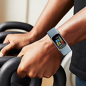 NANW 3-Pack Screen Protector Compatible with Fitbit Charge 5 (Not for Charge 4/3), TPU Rugged Bumper Case Cover All-Around Protective Plated Bumper Shell Accessories for Charge 5 Smartwatch