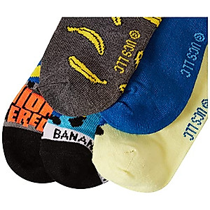 Despicable Me Boys Minions 5 Pack No Show Socks