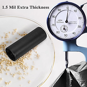 Toplive Trash Bag Garbage Bag Trash Bags Wastebasket Bin Liners for Home Bathroom Bedroom Kitchen Office Trash Can (Black, 8 Gallon)