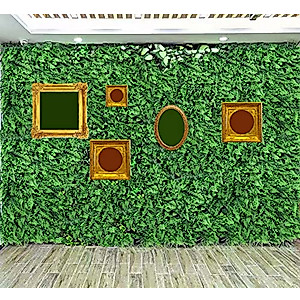 Baoz 12 PCS Artificial Grass Wall Panel 24"x16" Boxwood Hedges Wall Panels 32 Sq.ft Faux Greenery Plant Wall Backdrop Garden Greenery Privacy Fence Screen for Outdoor Indoor Backyard Wedding Decor