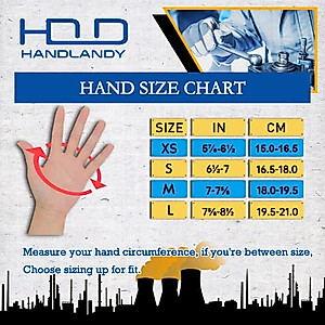 HANDLANDY Utility Work Gloves Women, Flexible Breathable Yard Work Gloves, Thin Mechanic Working Gloves Touch Screen (Medium)
