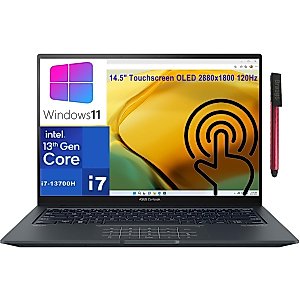 ASUS 2023 Zenbook 14X 14.5 2.8K Touchscreen 120Hz OLED Laptop Computer, 13th Gen Intel 14-Core i7-13700H, 16GB LPDDR5 RAM, 512GB PCIe SSD, WiFi 6E, Bluetooth 5.3, Backlit Keyboard, Windows 11