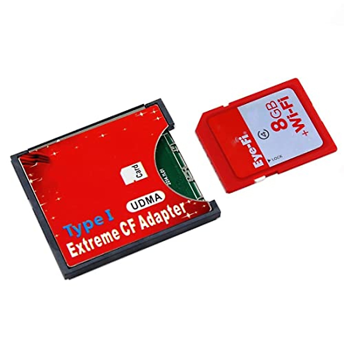 ChenYang SD SDHC SDXC to CF Type I Compact Flash Memory Card Adapter Reader Support16/32/64/128/256GB CF to SD Card Converter