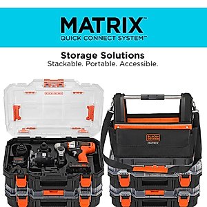 BLACK+DECKER MATRIX Impact Driver Attachment, Includes Storage Case (BDCMTISTFF)