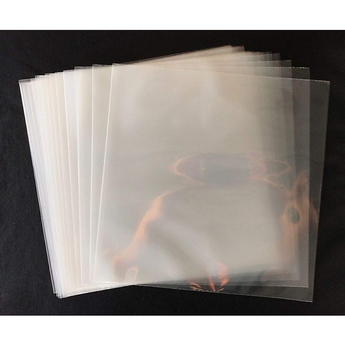 Skywin Vinyl Record Sleeves - 3 Mil Thick 100 Record Sleeves Outer Preserve Vinyl Records Protect from Dust and Scratches, Transparent Vinyl Outer Sleeves Showcase Album Cover Art (7 inch, 100 Pack)