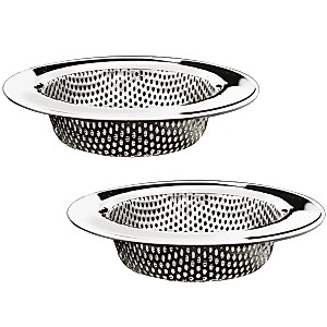 Seatery 2PCS Kitchen Sink Strainers, Sink Drain Basket Strainer, 4.5 Inch Stainless Steel Food Scraps Catcher, Must Have Kitchen Sink Accessories