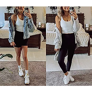 HeyNuts Longline Zeal Sports Bras for Women, Medium Impact Wirefree Yoga Bras Padded Workout Tank Tops Crisscross Back Crop Tops White S