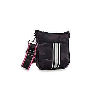 Jeri Prime Crossbody Tote by Haute Shore, Black Camo