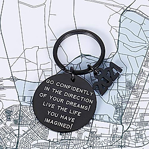 Inspirational Gifts for Women Men 2021 Keychain for Daughter Son Boy Girl Teens Kid Christmas Stocking Stuffer Gifts for Him Her Birthday Travel High School College Students Graduation Gifts Keyring