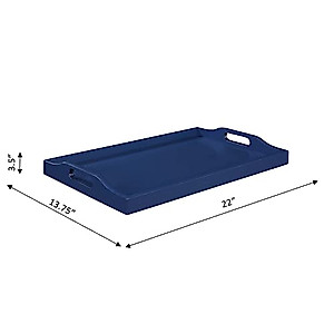 Convenience Concepts Designs2Go Serving Tray, Cobalt Blue