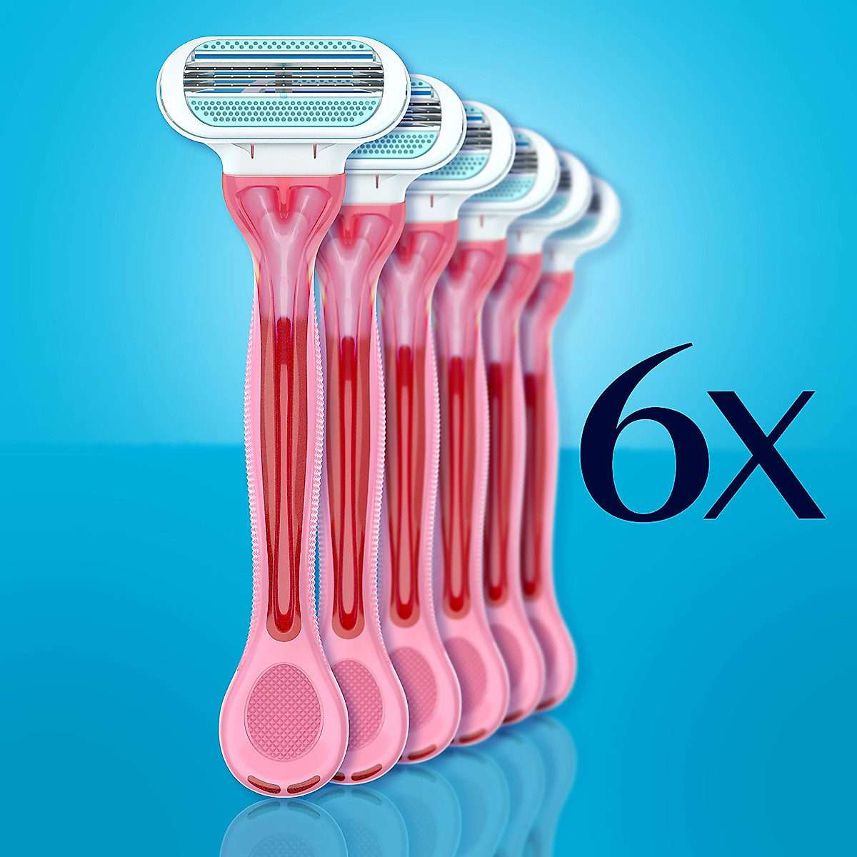 Gillette Venus Treasures Disposable Women's Razors, 6 Count