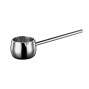 IMEEA Mini Butter Warmer with Long Handle Induction Milk Warmer Pot Small Saucepan SUS304 Tri-Ply Stainless Steel (10oz/300ml)