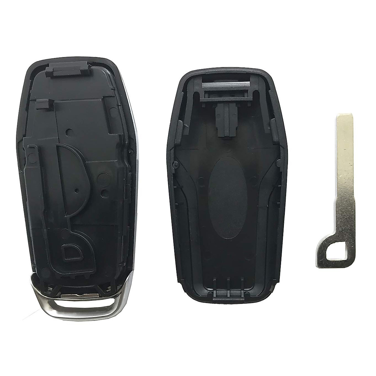 Smart Key Fob Shell Case Fit for Ford Fusion Mustang Explorer Edge 5 Buttons Keyless Entry Remote Key Fob Cover Housing (Black)
