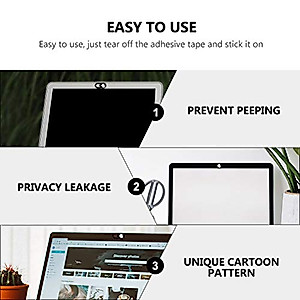 SOLUSTRE 18 pcs Camera Cover Indicator Light Webcam Slide Blocker Laptop Privacy Protection Laptop Camera Computer Tablets Webcam Cover Slide Webcam Cover for Laptop Flat abs