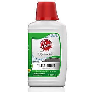 Hoover Renewal Tile and Grout Floor Cleaner, Concentrated Cleaning Solution for FloorMate Machines, 32 Oz Formula, AH31433, White
