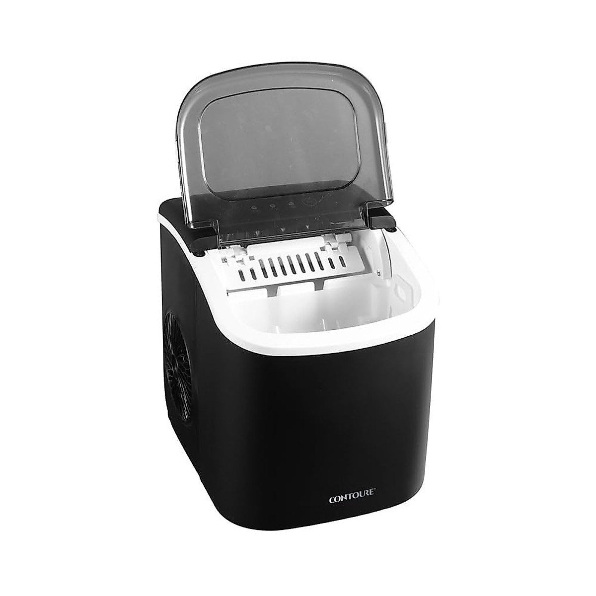 CONTOURE RV Ultra-Compact Portable Ice Maker | Perfect for RV's | Produces 26 lbs. of Ice Daily | Convenient Handle and Electronic Controls | ICE-50BK