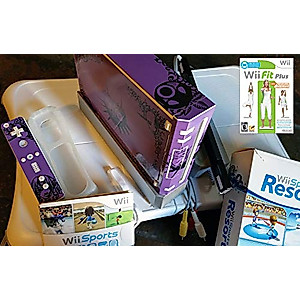 Nintendo Wii Black System HD Ready + Wii Fit Plus, Balance Board Mat Bundle