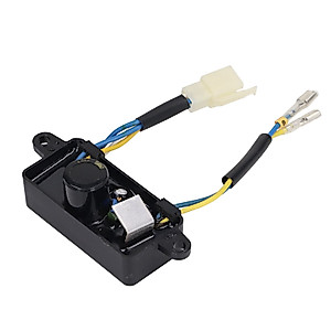 Hilitand Generator Voltage Regulator, 2.5kw Gasoline Generator Accessories Voltage Regulator Single Phase Six Wire Voltage, Communication Integrated Circuits