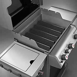 7636 Flavorizer Bars for Weber Spirit 300 II 300 & GS4 Spirit II 300 Series, Spirit E310 E320 E330 S310 S320 S330 Grill with Front Control Knob，15.3 Inch Porcelain Enameled Heat Tent Replacement Parts