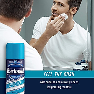 Barbasol Pacific Rush Thick and Rich Shaving Cream, 7 Ounce, Pack of 6